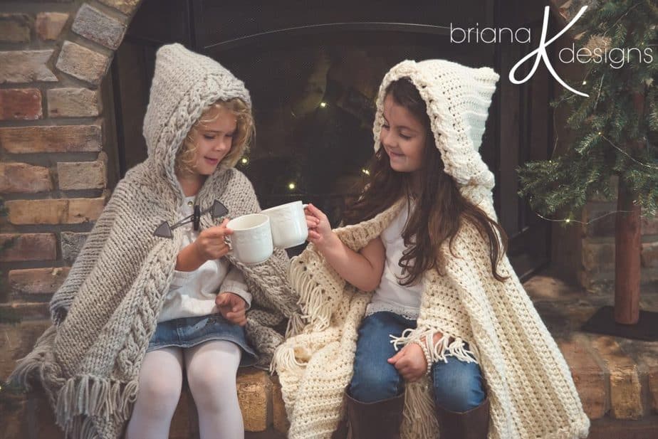 Nordic Winter Crochet Cape Pattern - Briana K Designs