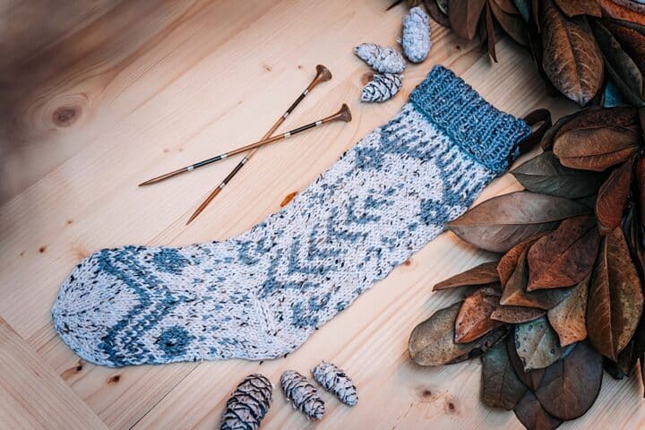 Crochet Stocking Fair Isle Pattern - Briana K Designs
