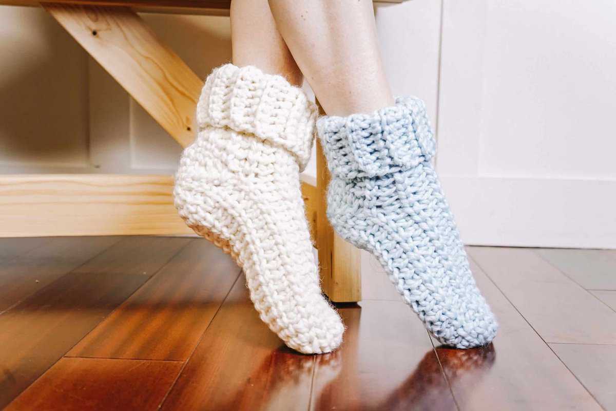 Bulky Crochet Sock - Easy Free Pattern - Briana K Designs