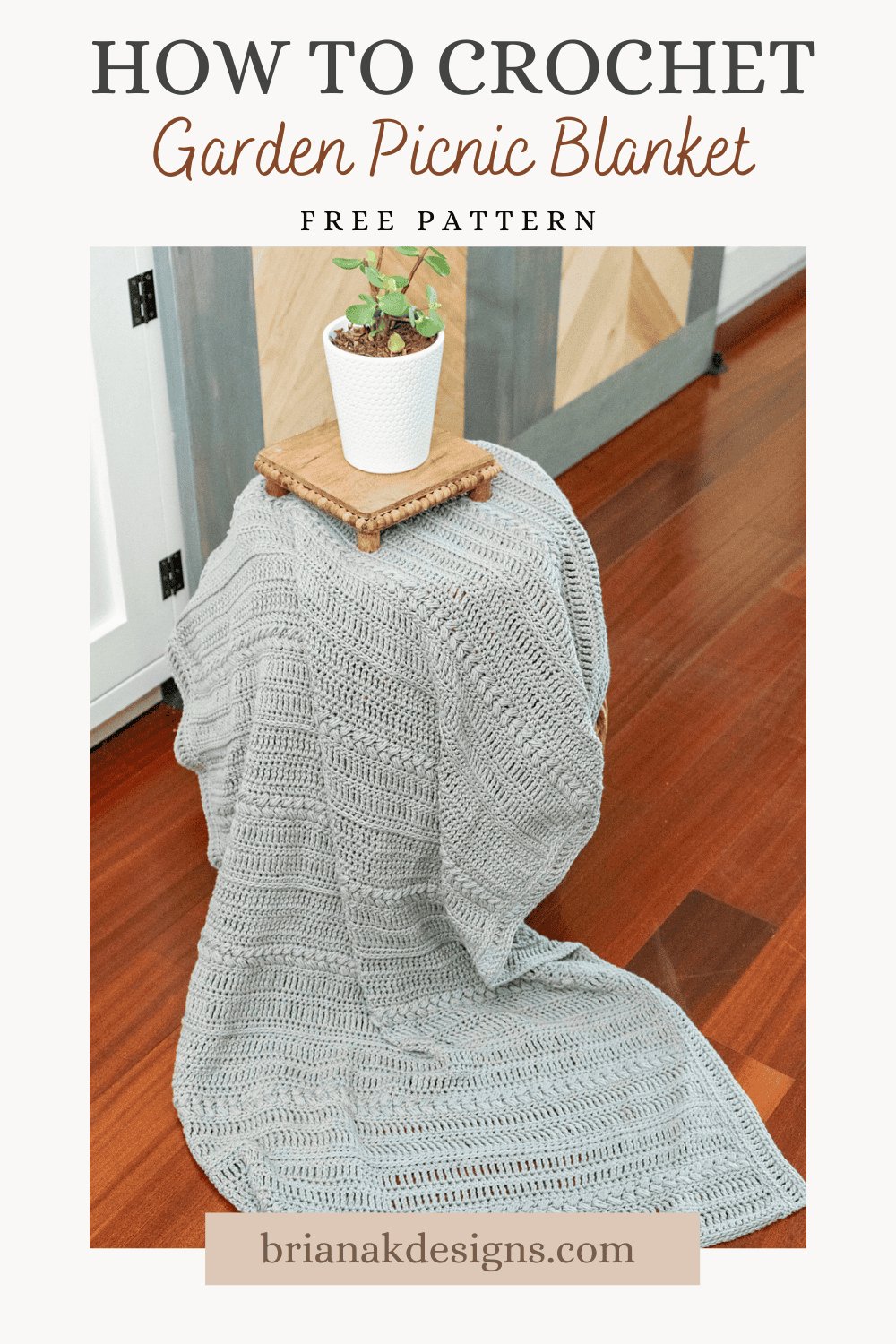Crochet Garden Blanket – Free Outdoor Blanket Pattern for Summer ...