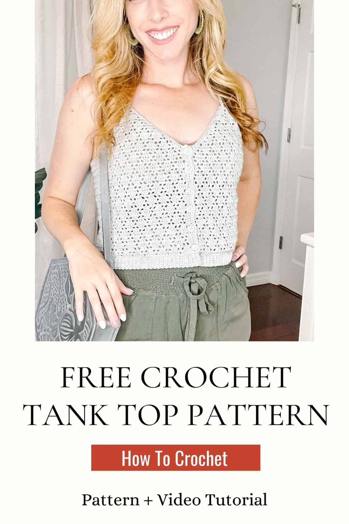 Diamond Crochet Tank Top Pattern - Briana K Designs