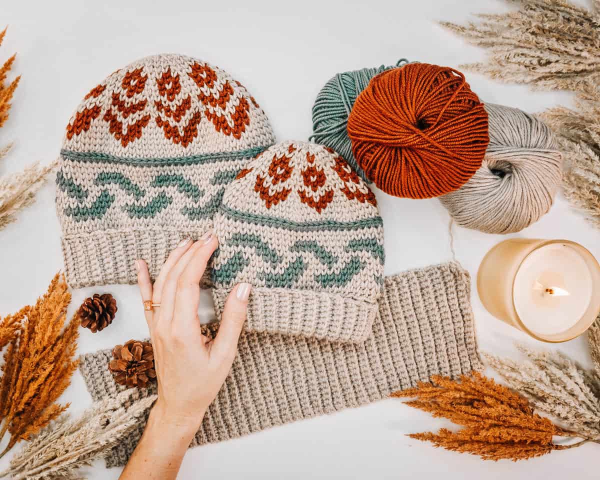 Forest Brooks Crochet Beanie Hat - Free Pattern - Briana K Designs