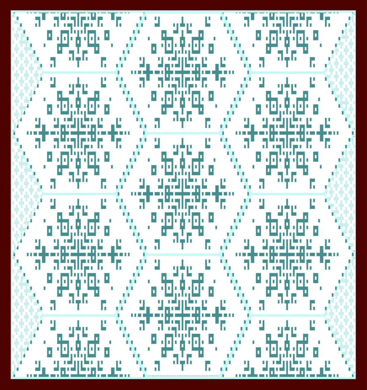 Snowflake Hexagon Mosaic Crochet Blanket - Briana K Designs