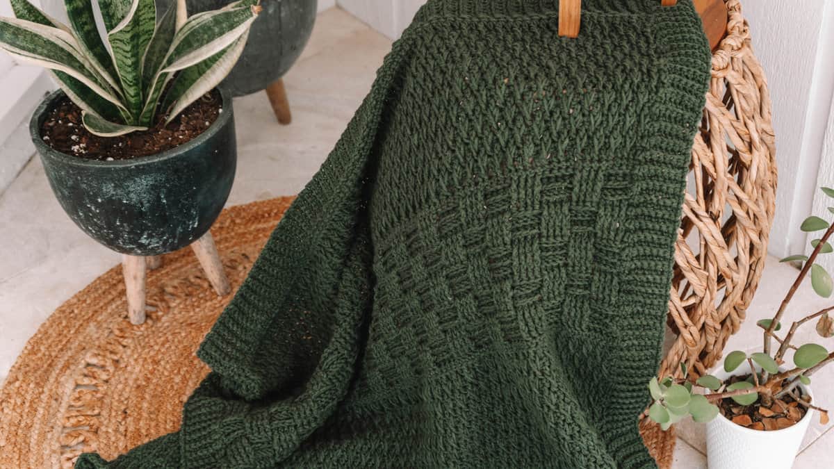 How To Crochet A Textured Blanket - Free Pattern - Briana K Designs