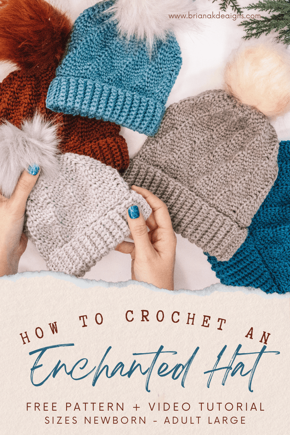 Enchanted Crochet Hat - Free Pattern - Briana K Designs