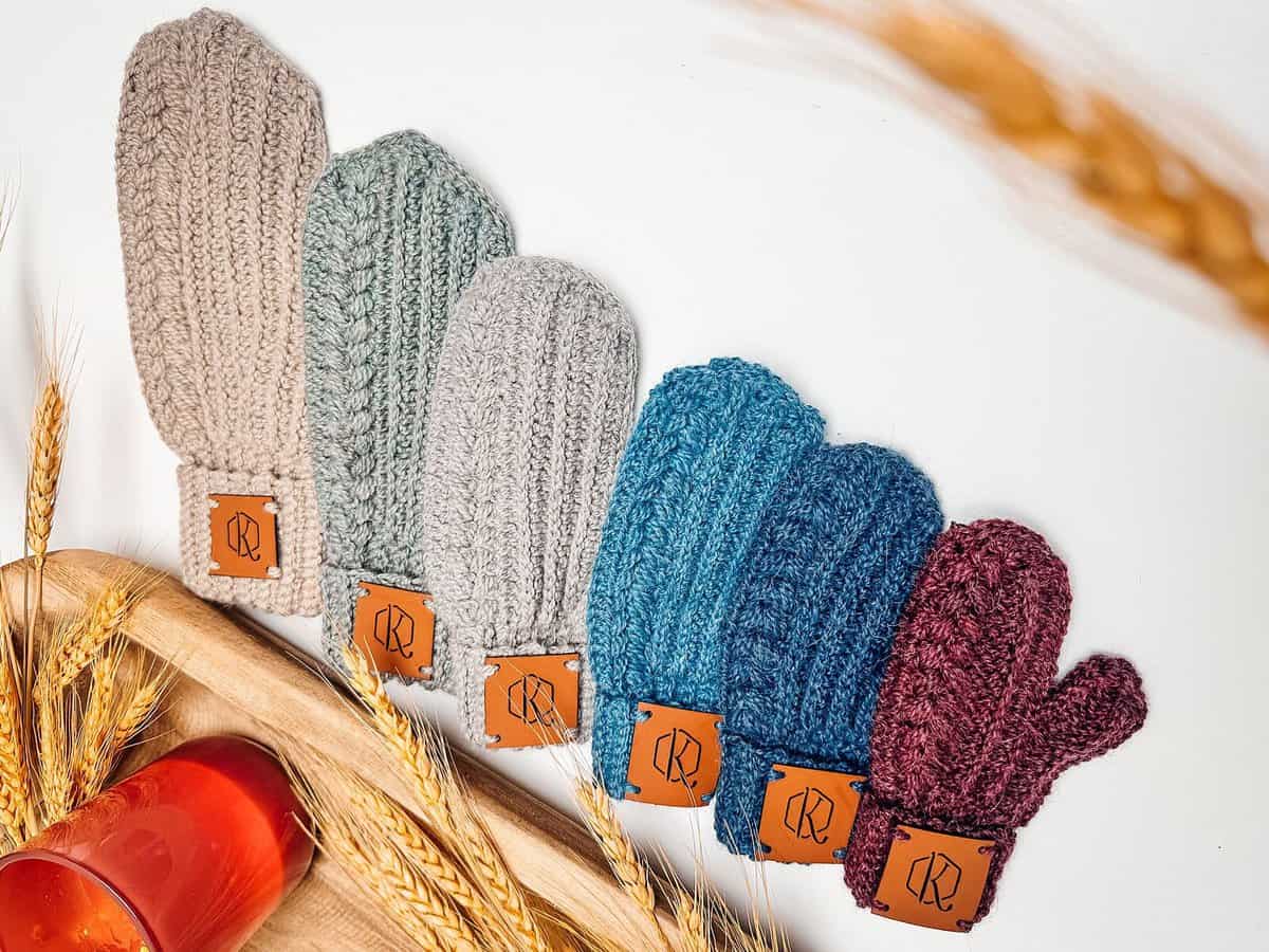 Easy Crochet Mittens Pattern For Beginners - Briana K Designs