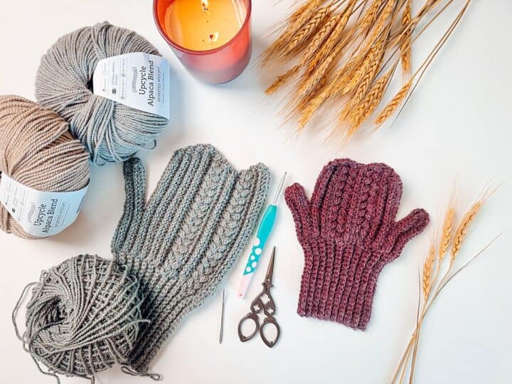 Easy Crochet Mittens Pattern For Beginners - Briana K Designs