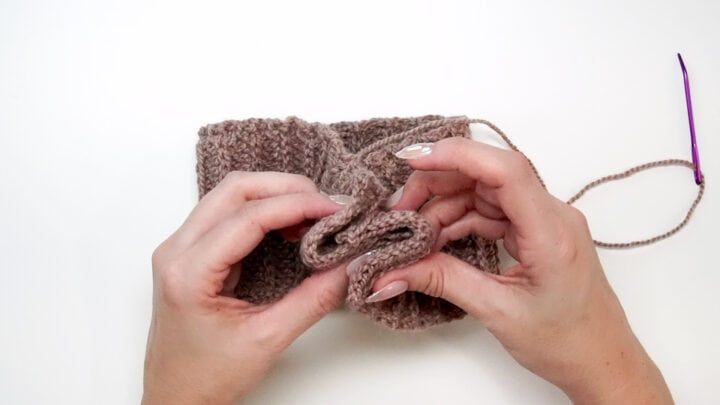 How To Crochet A Twisted Ear Warmer - Easy! - Briana K Designs