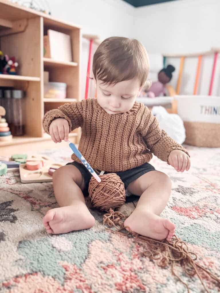Cuff to Cuff Child Sweater - Free Crochet Pattern