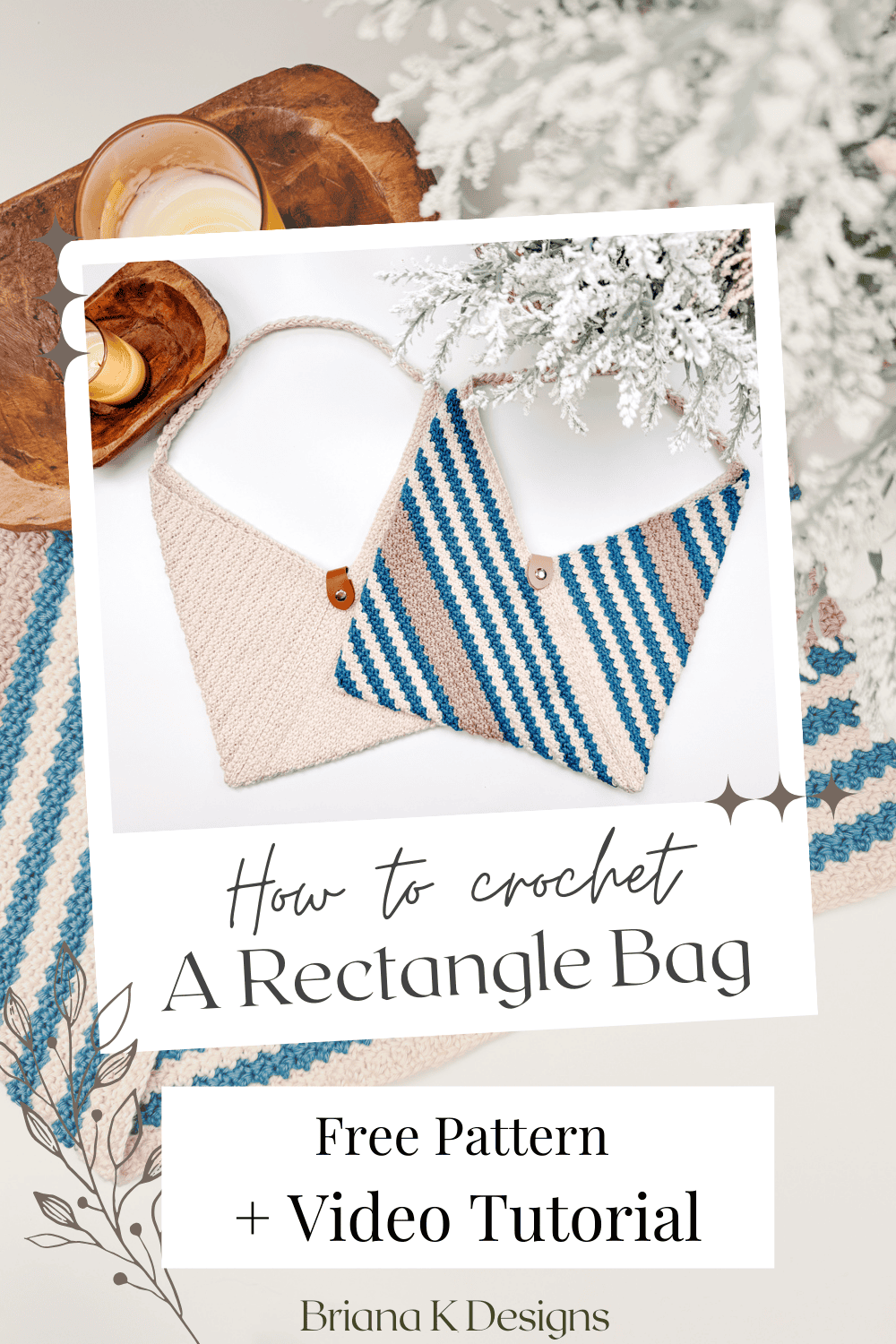 Just A Crochet Rectangle Bag - Free Pattern