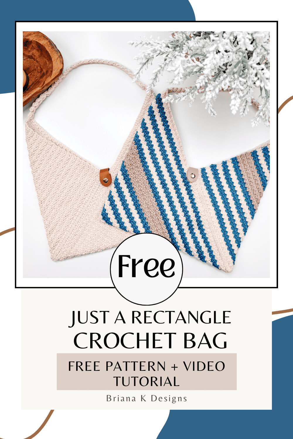 Just A Crochet Rectangle Bag - Free Pattern