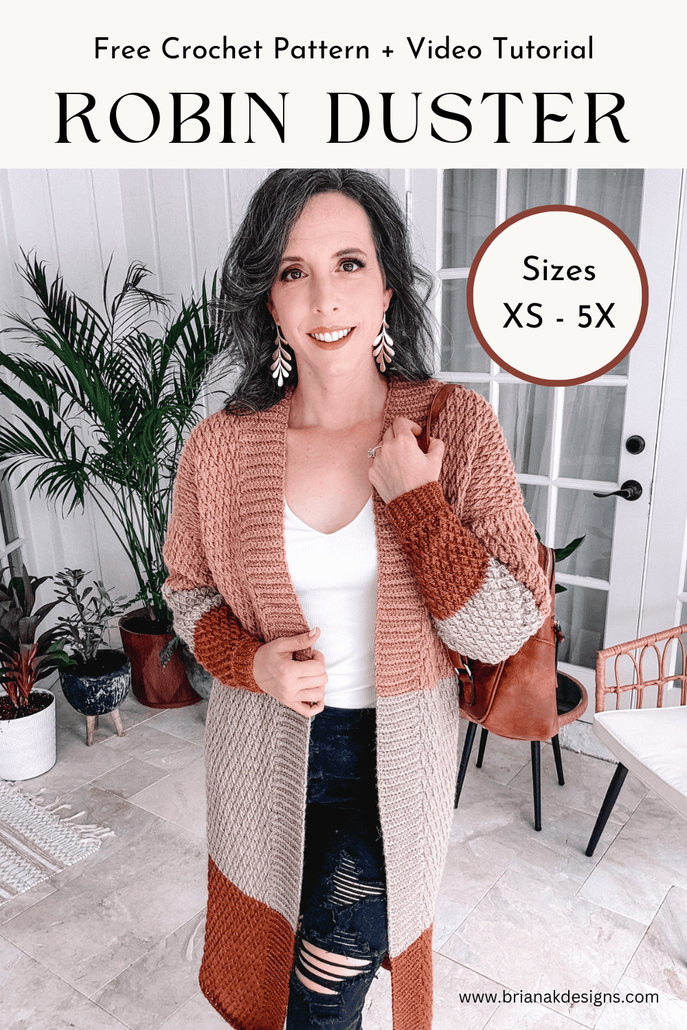 Robin Color Block Crochet Duster - Free Pattern