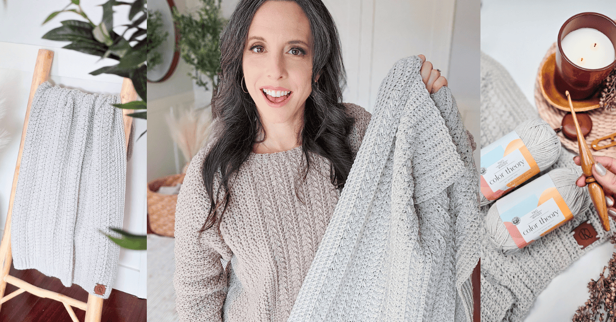 Braided Wheat Crochet Blanket Pattern - Briana K Designs