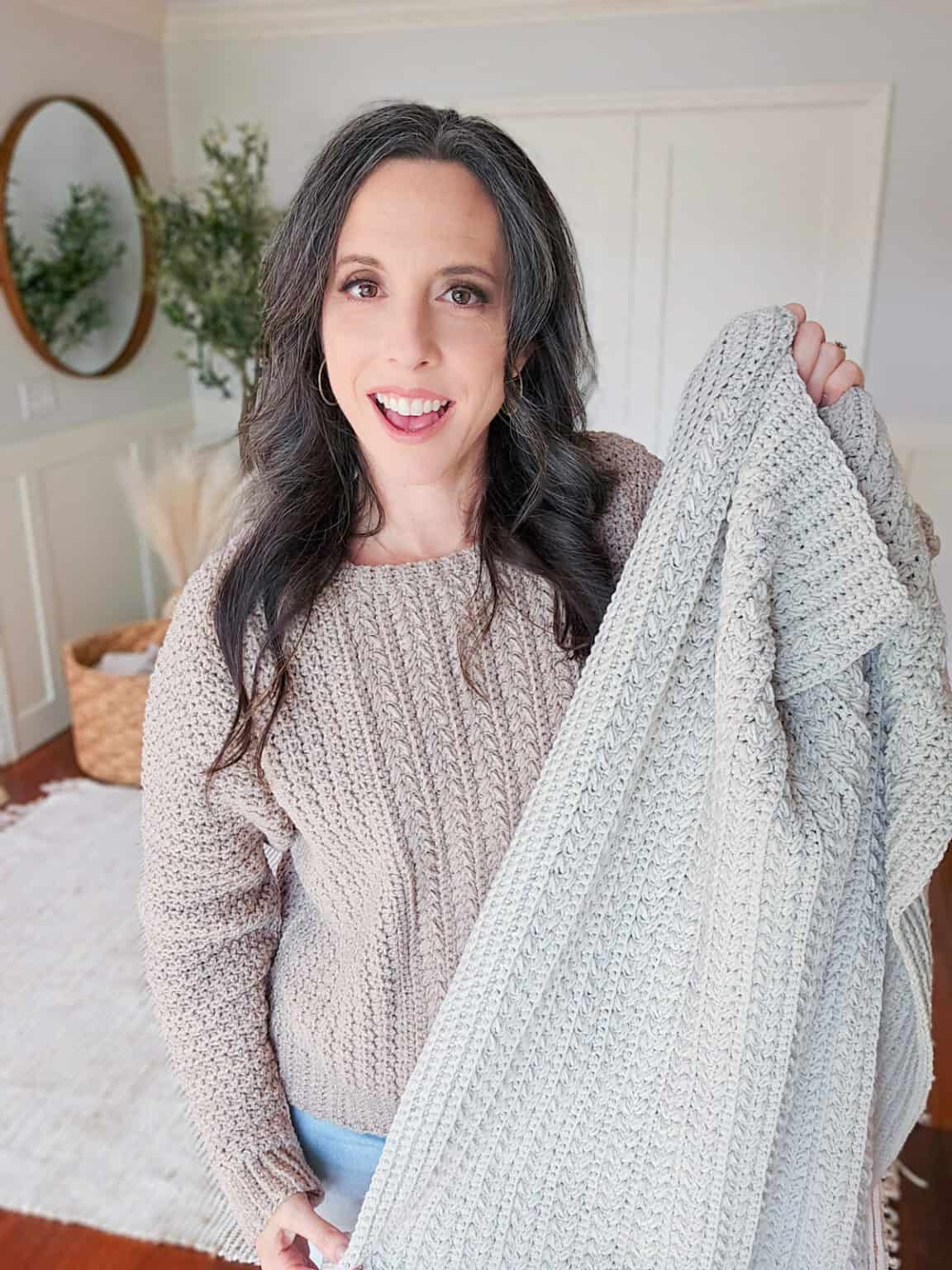 Braided Wheat Crochet Blanket Pattern - Briana K Designs