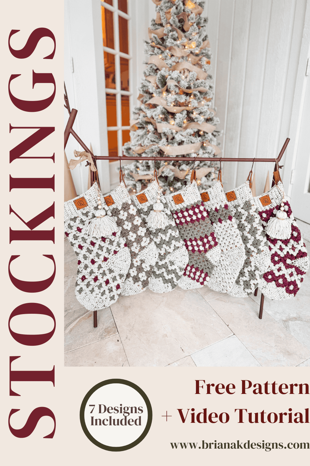 Granny All the Way Stocking Collection - 7 Styles - Free Crochet Pattern