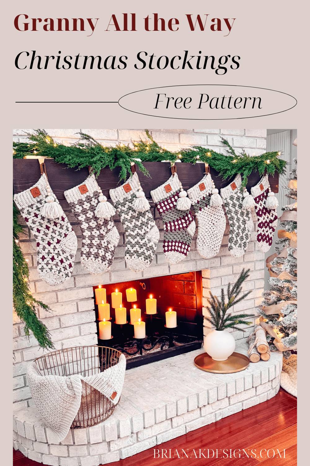 Granny All the Way Stocking Collection - 7 Styles - Free Crochet Pattern