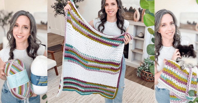 Easy Block Stitch Crochet Blanket Free Pattern