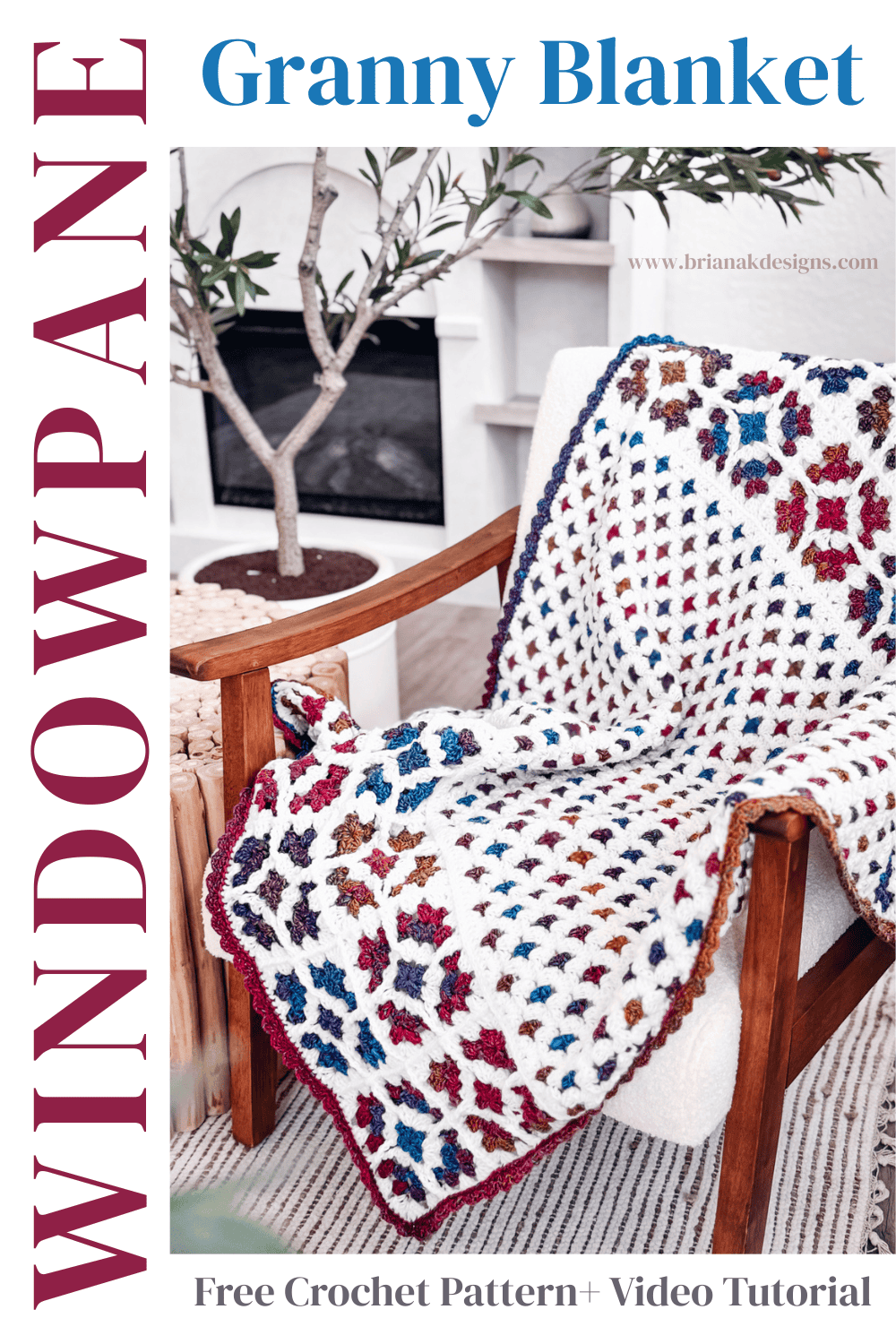 Easy Granny Stitch Crochet Blanket Using Squares – Free Pattern
