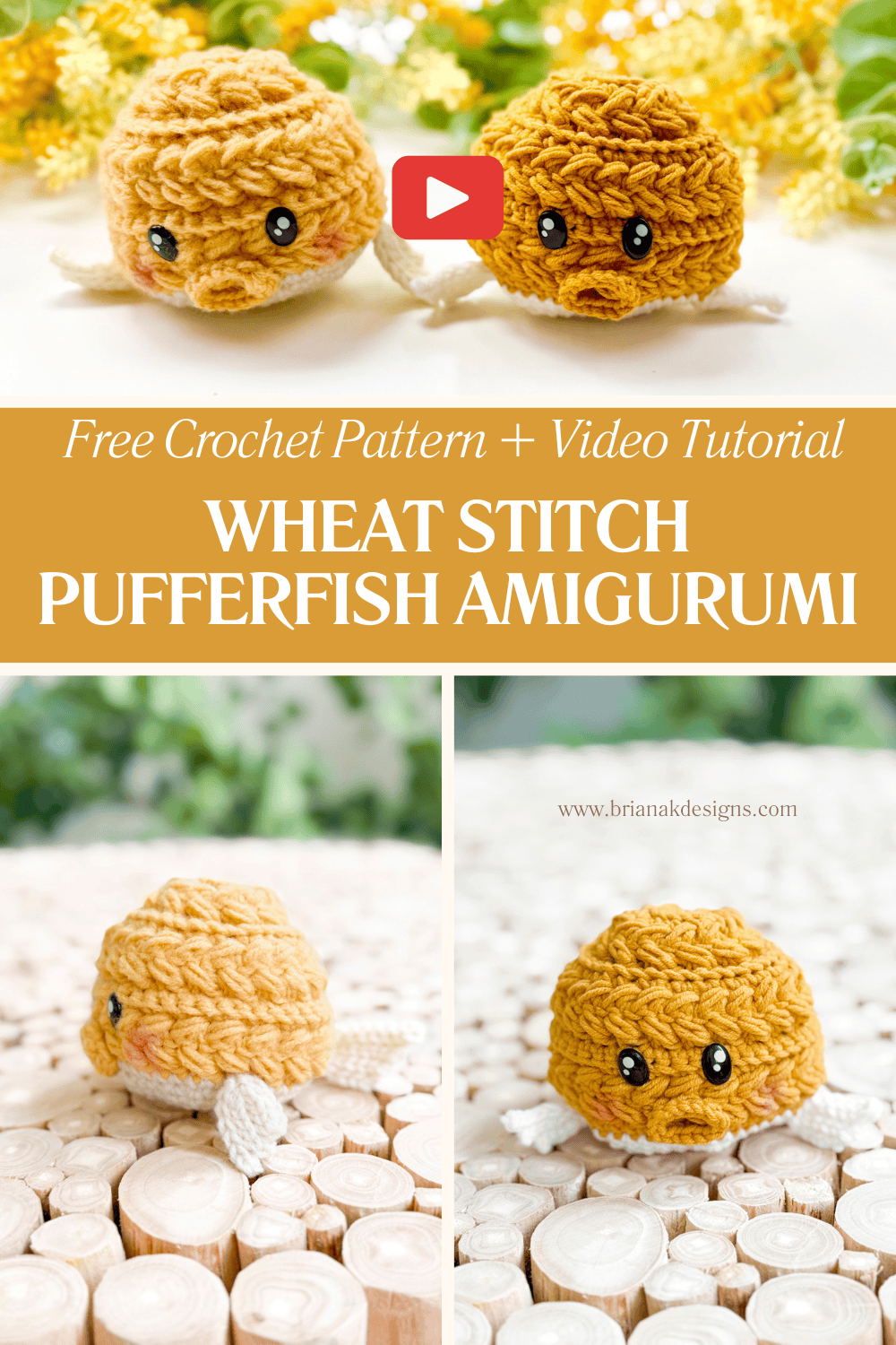How To Crochet A Pufferfish - Free Crochet Pattern