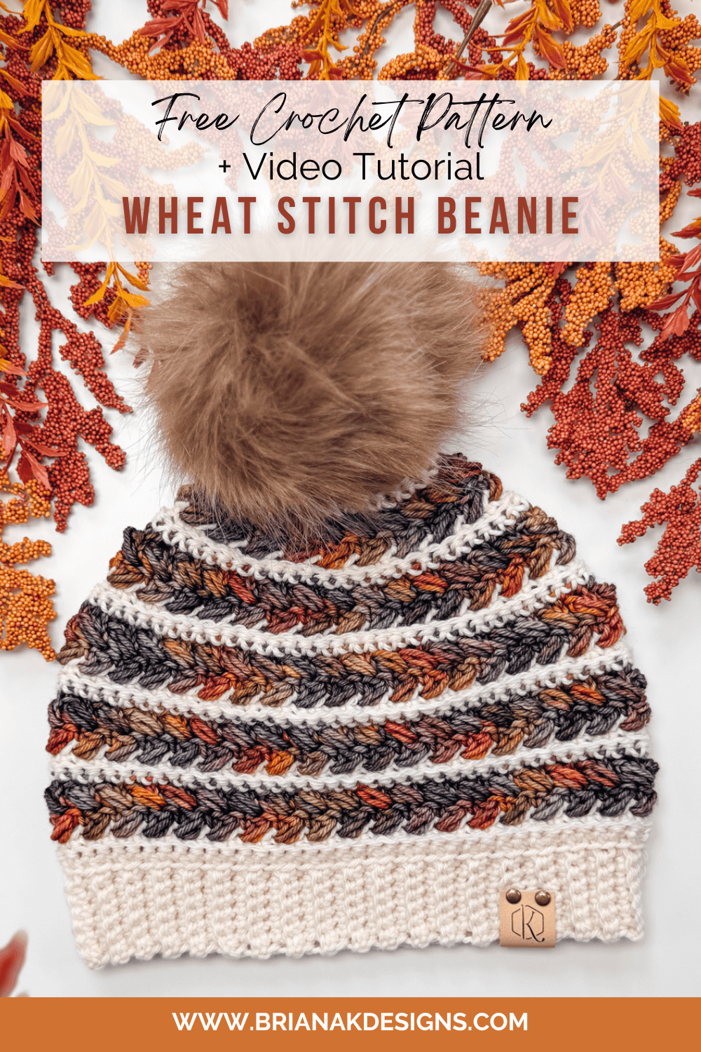 How to Crochet a Wheat Stitch Beanie – Free Pattern for All Ages ...