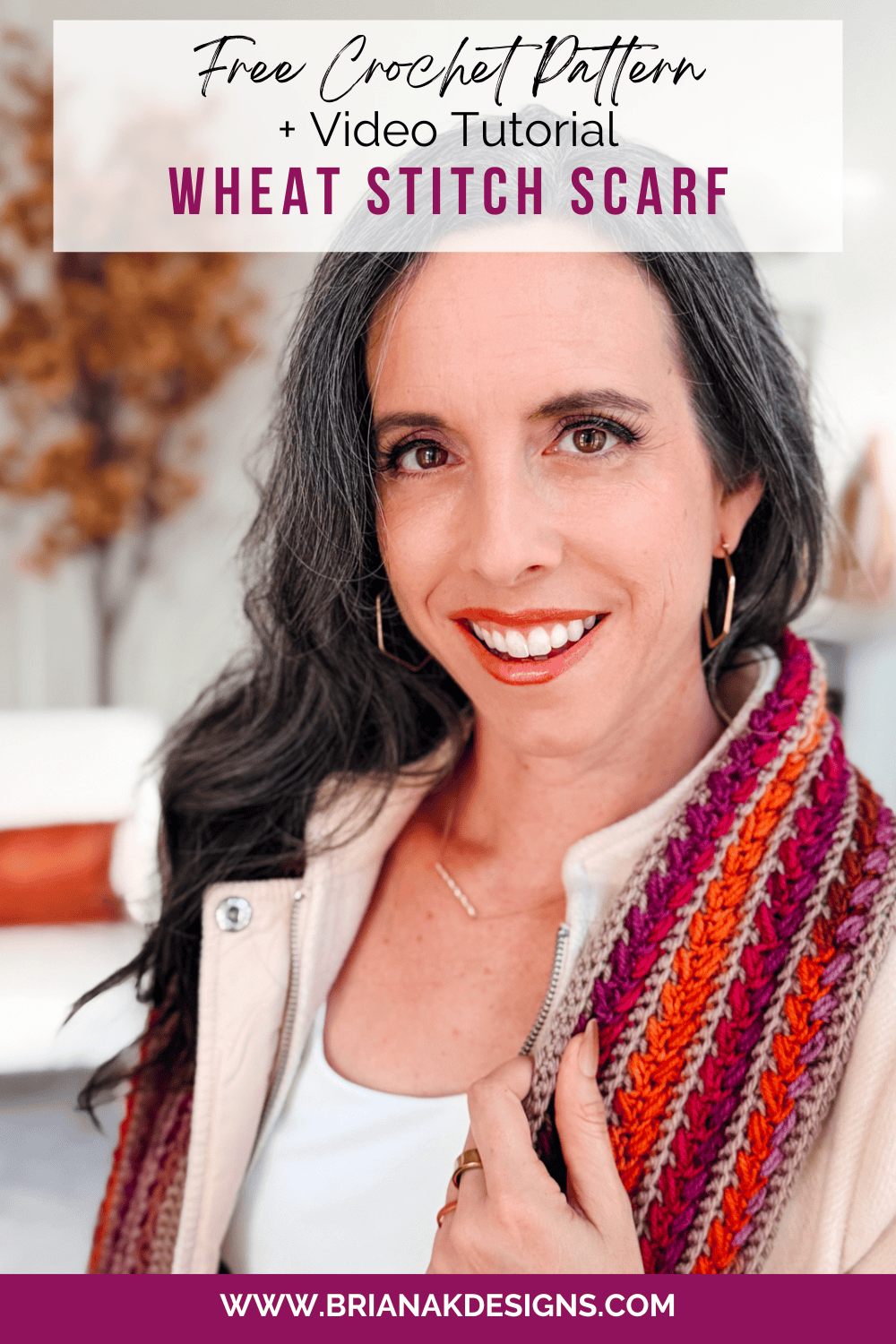 Wheat Stitch™ Scarf Crochet Pattern – Cozy Texture & Timeless Style ...