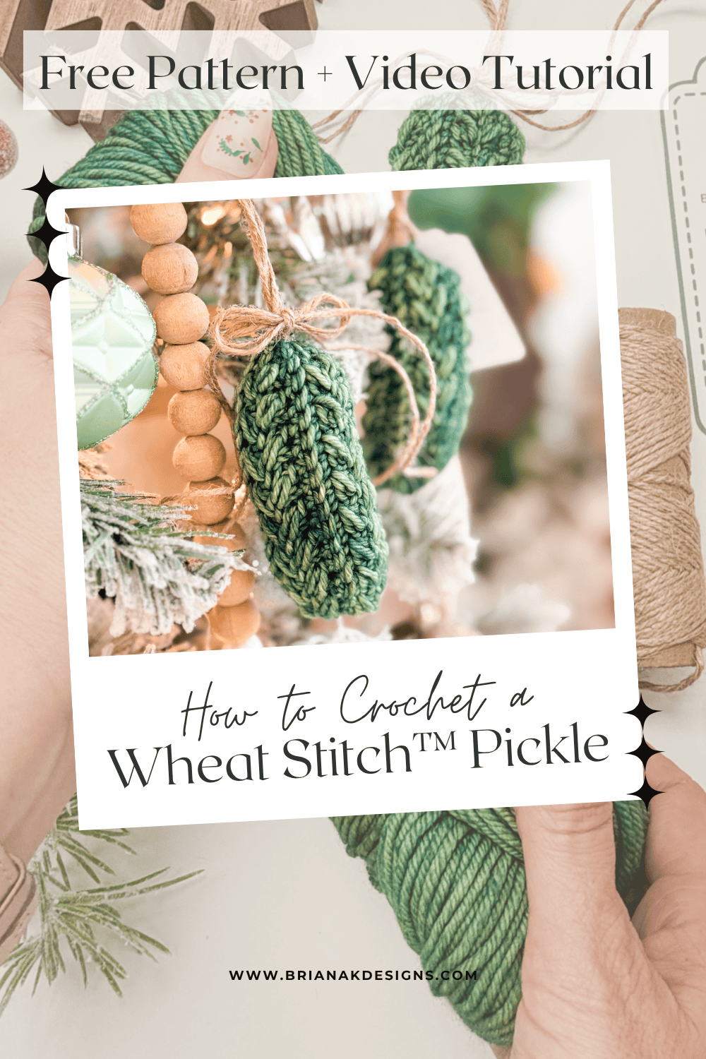 Wheat Stitch™ Crochet Pickle Ornament – Free Pattern + Festive Fun ...