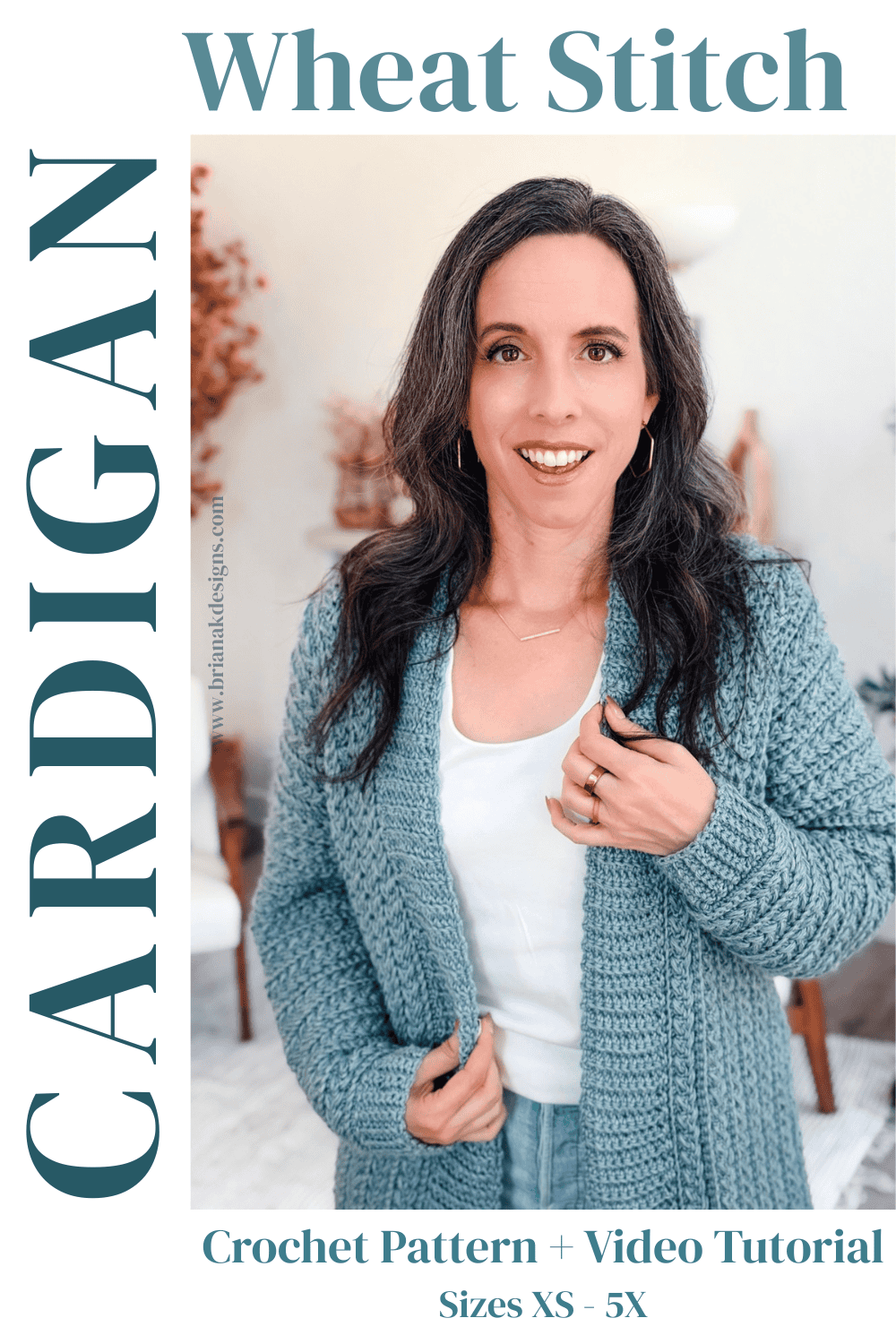 Wheat Stitch™ Crochet Cardigan Pattern — Cozy, Classic, and Chic ...