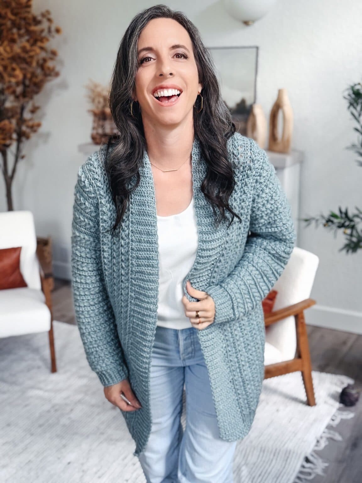 Wheat Stitch™ Crochet Cardigan Pattern — Cozy, Classic, and Chic ...