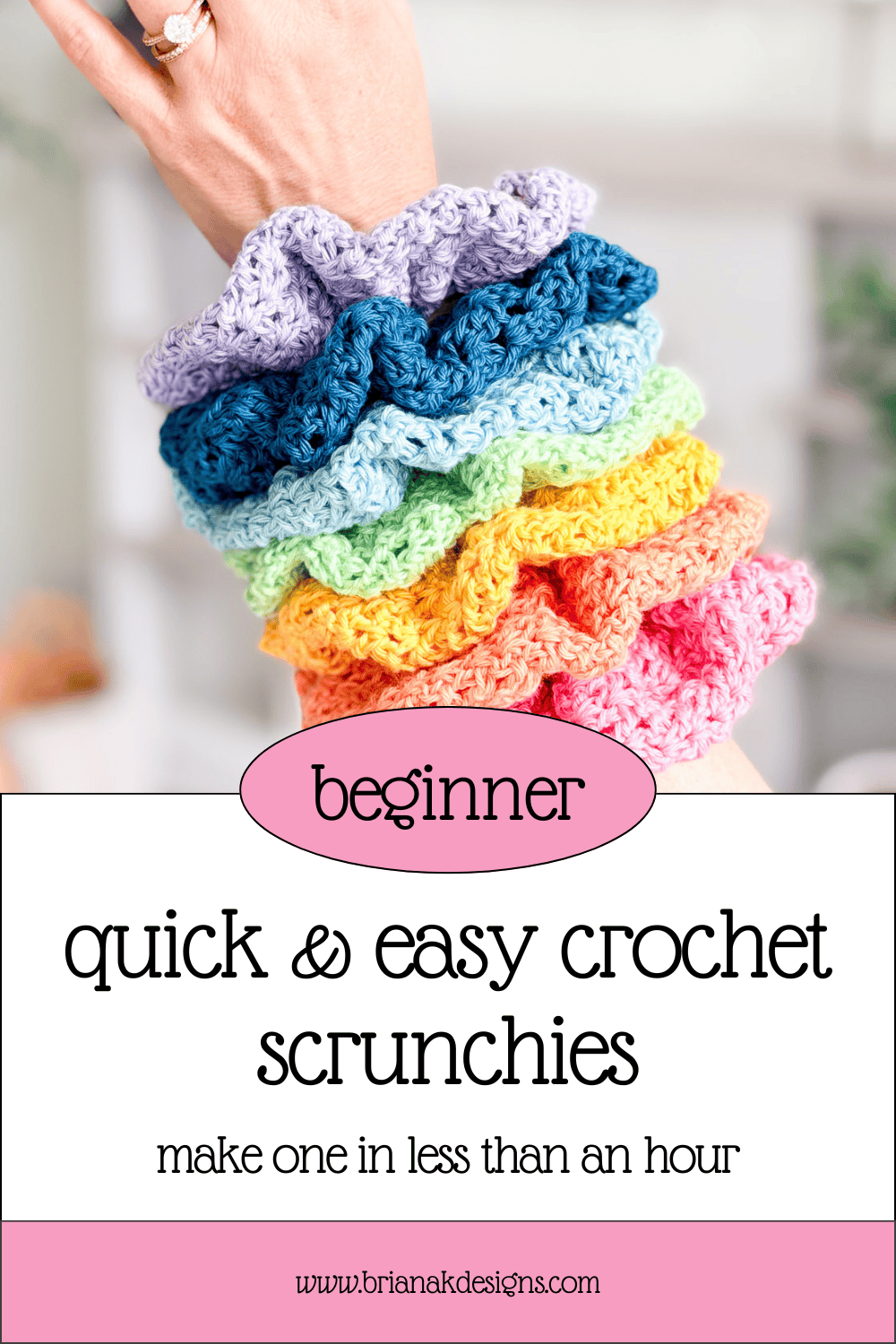 Easy Crochet Scrunchie Pattern for Beginners